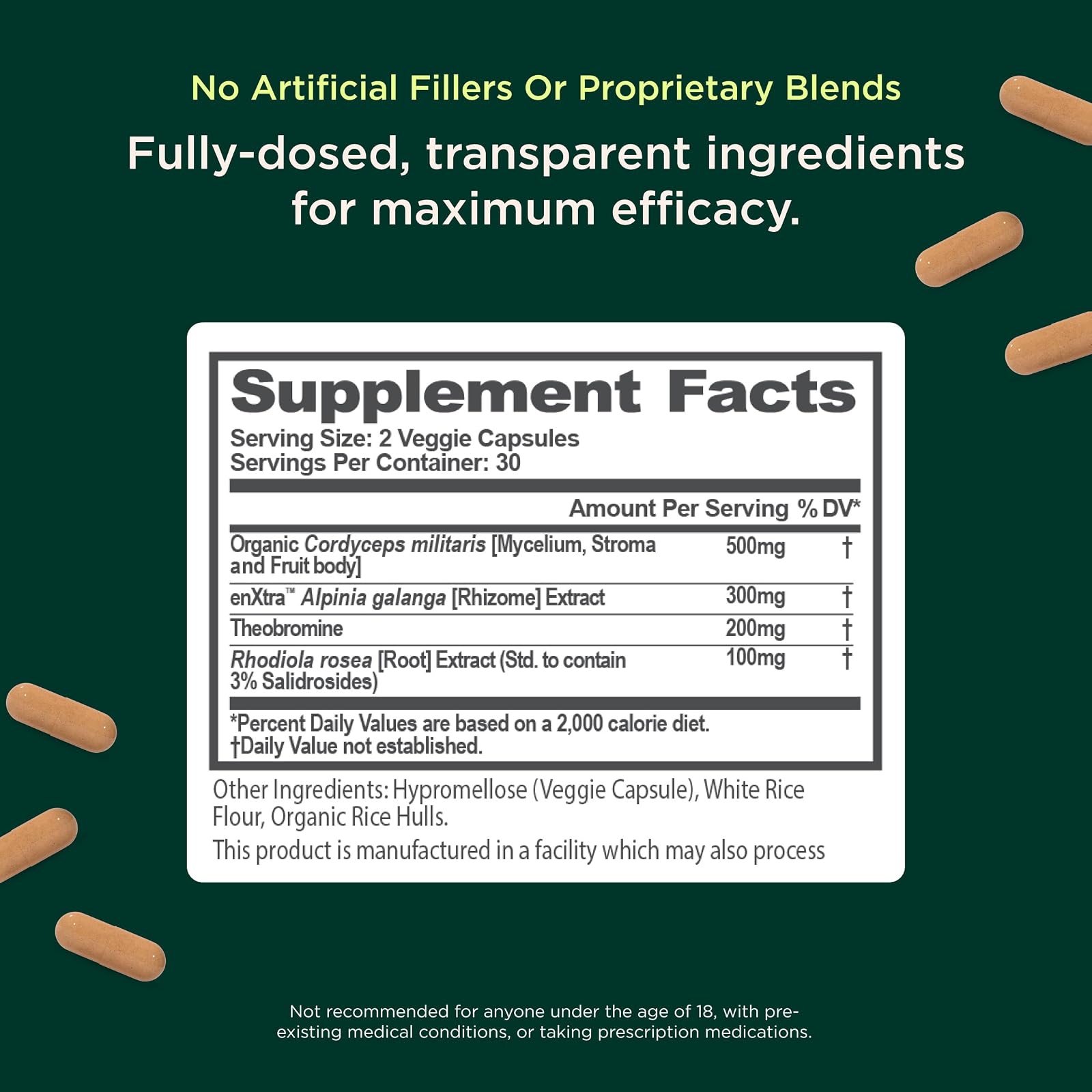 Nootropic formula for enhanced focus