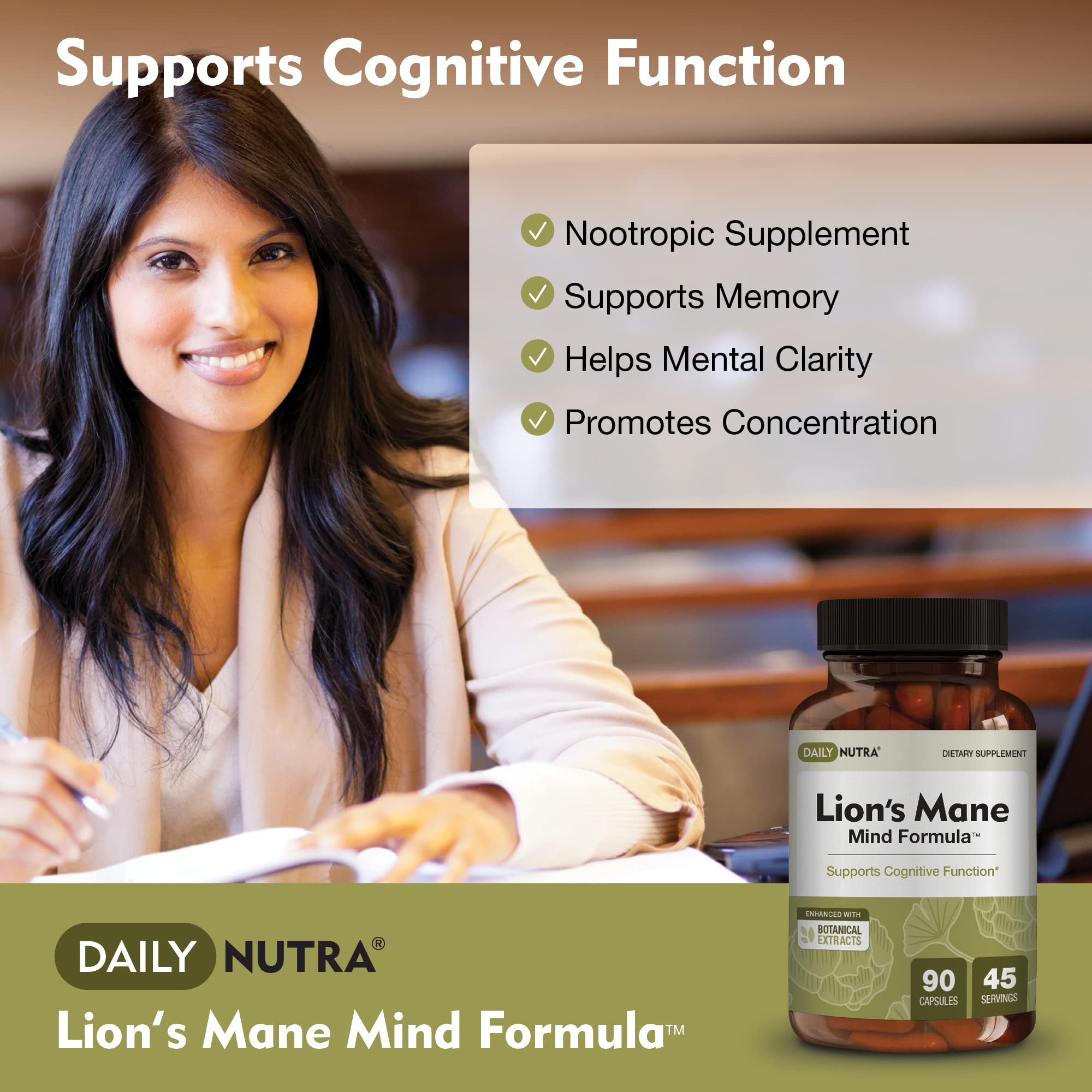 Nootropic formula with Bacopa and Ginkgo