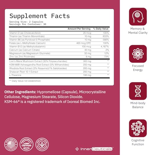 Nootropic multivitamins for cognitive support