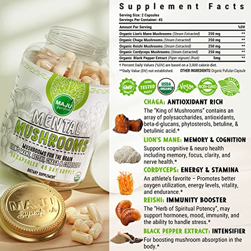 Nootropic mushrooms for daily vitality
