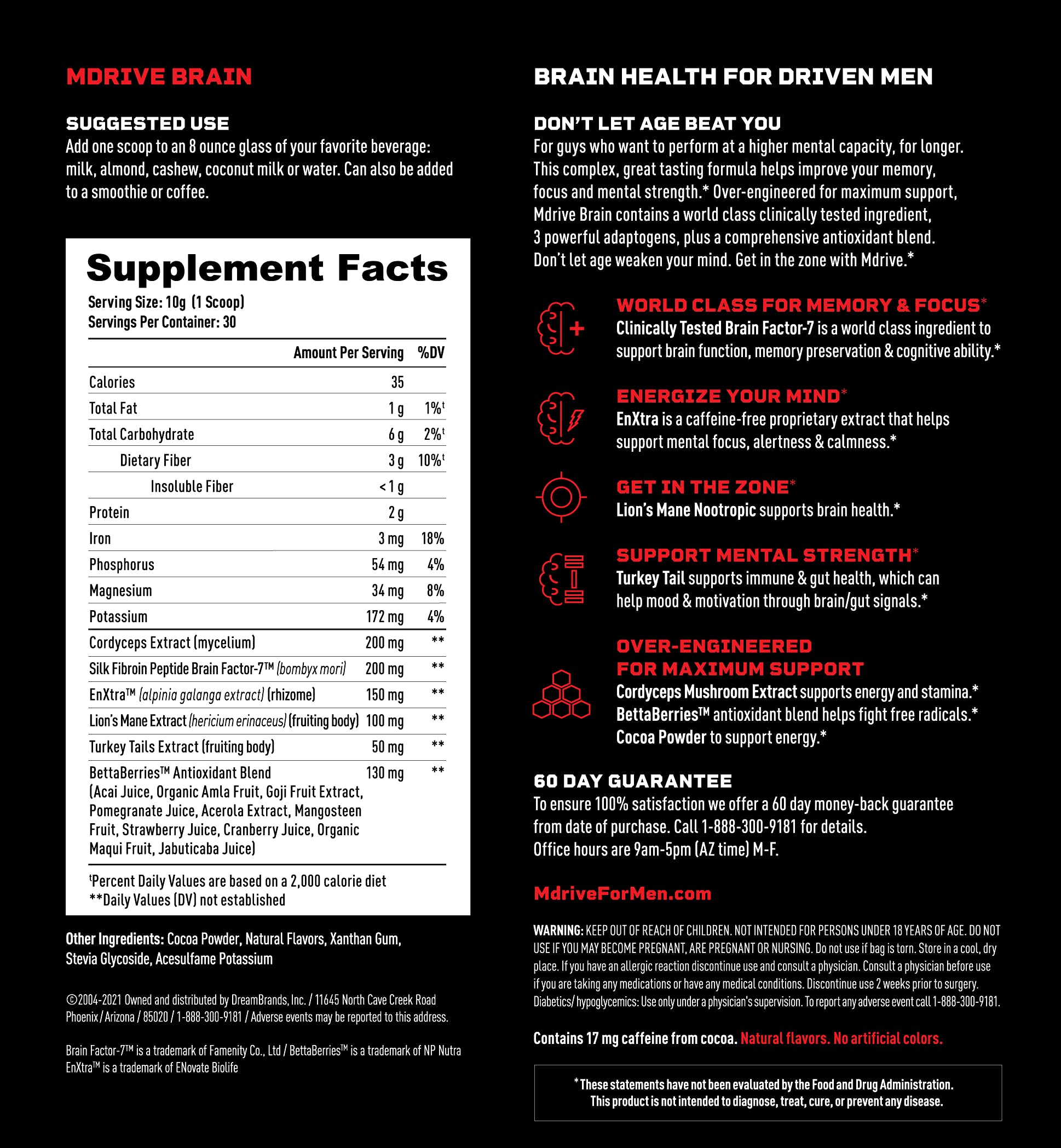 Nootropic shake for daily energy