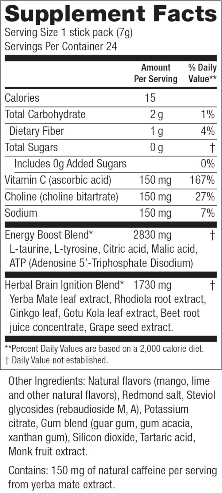 Nootropic supplement for active lifestyles