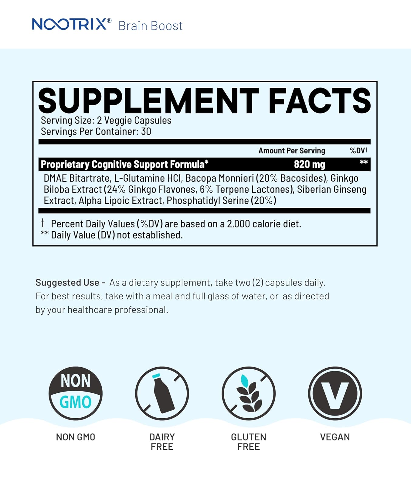 Nootropic supplement for daily wellness