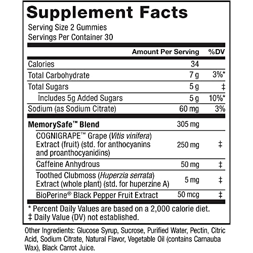 Nootropic supplement for improved concentration