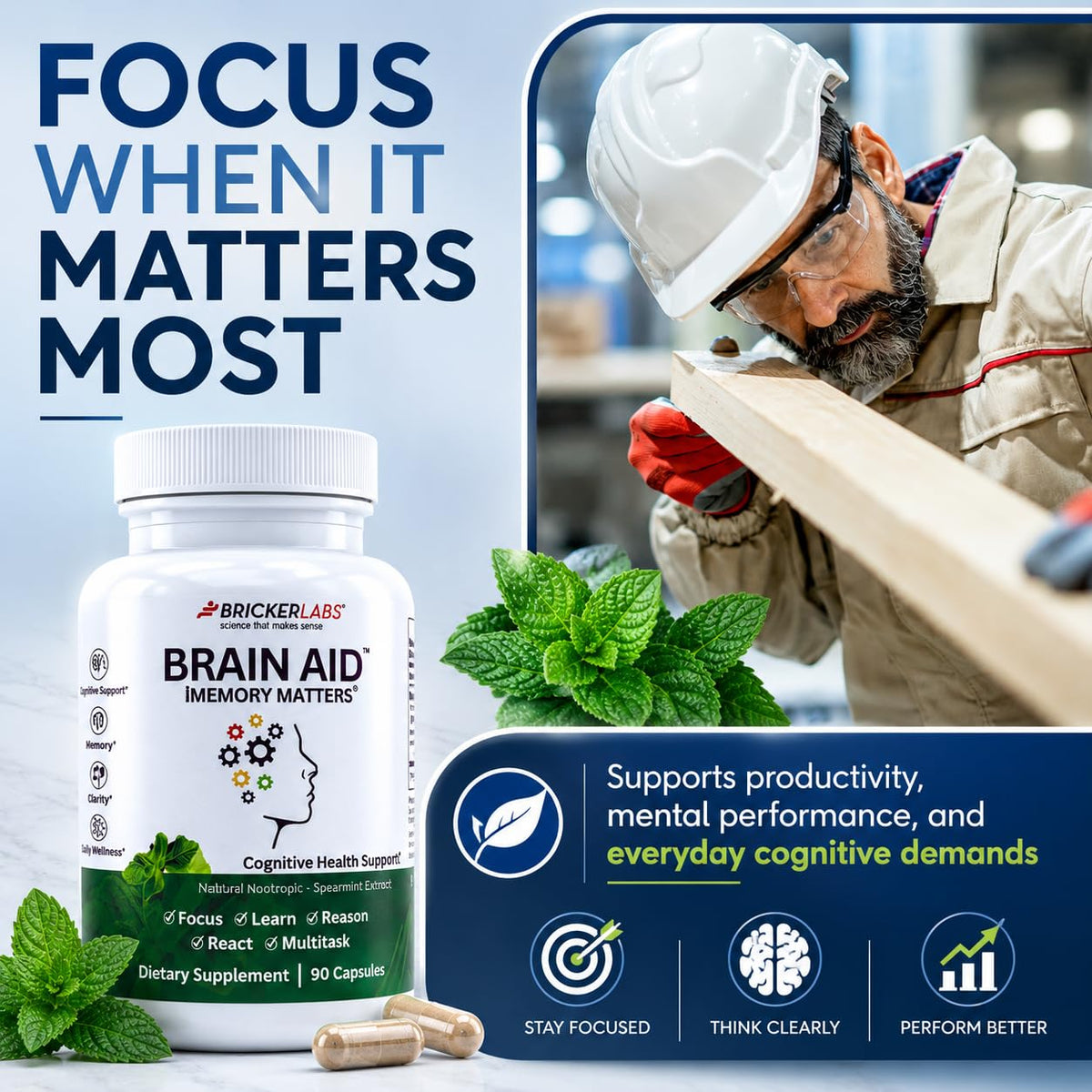 Nootropic supplement for mental clarity