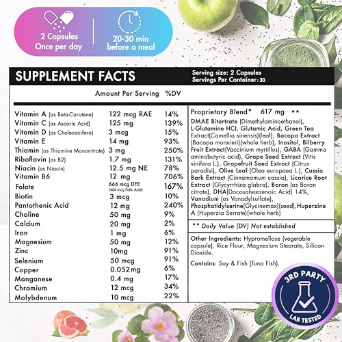 Nootropic vitamins for improved clarity