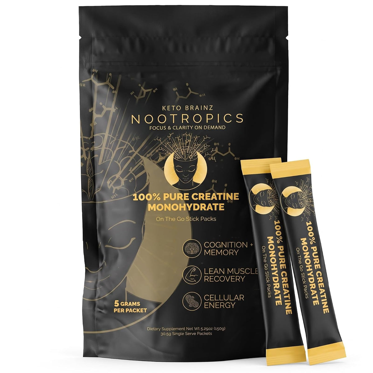 Nootropics creatine monohydrate stick packs