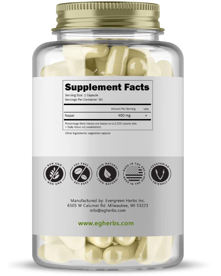Nopal capsules for daily wellness