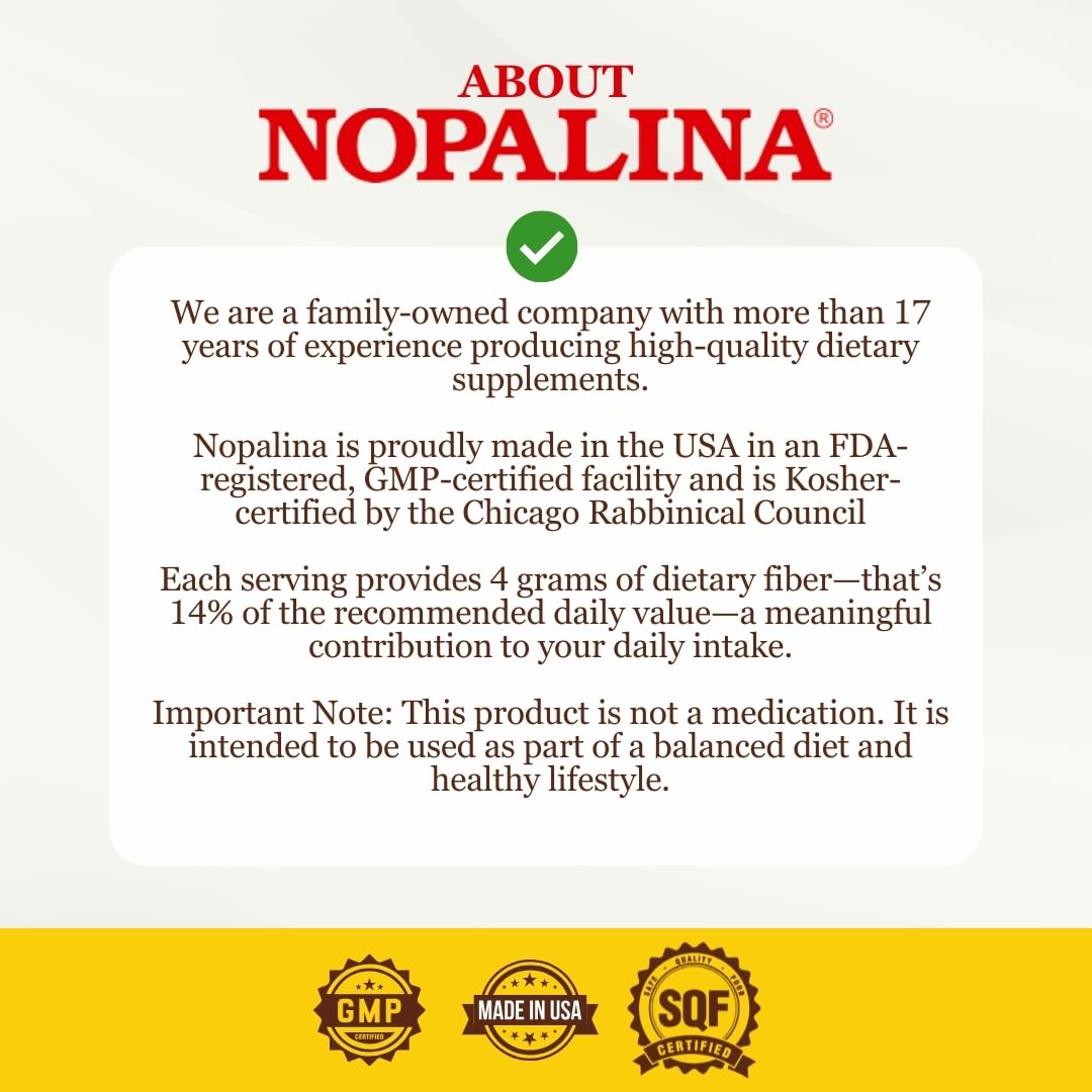 Nopalina capsules for regularity