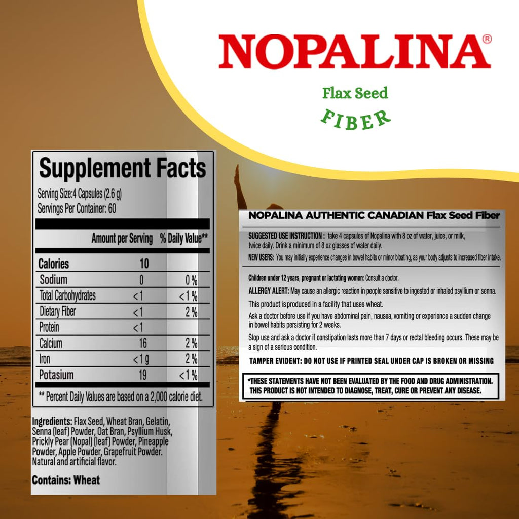 Nopalina digestive aid with fiber