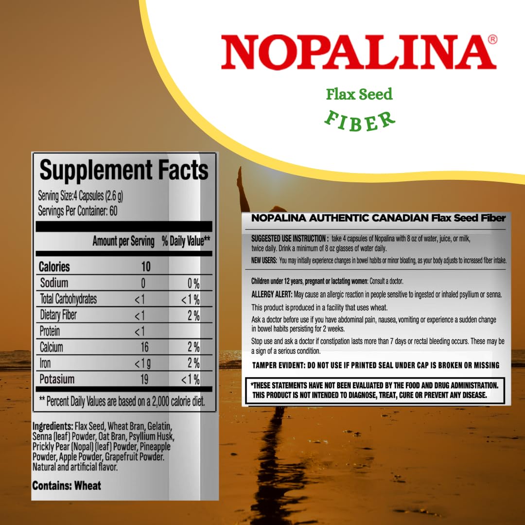 Nopalina digestive aid with fiber