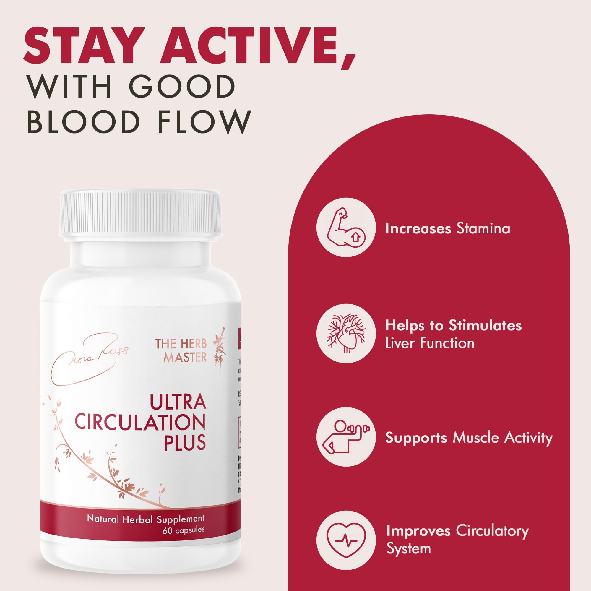Nora Ross Ultra blended supplements for vitality