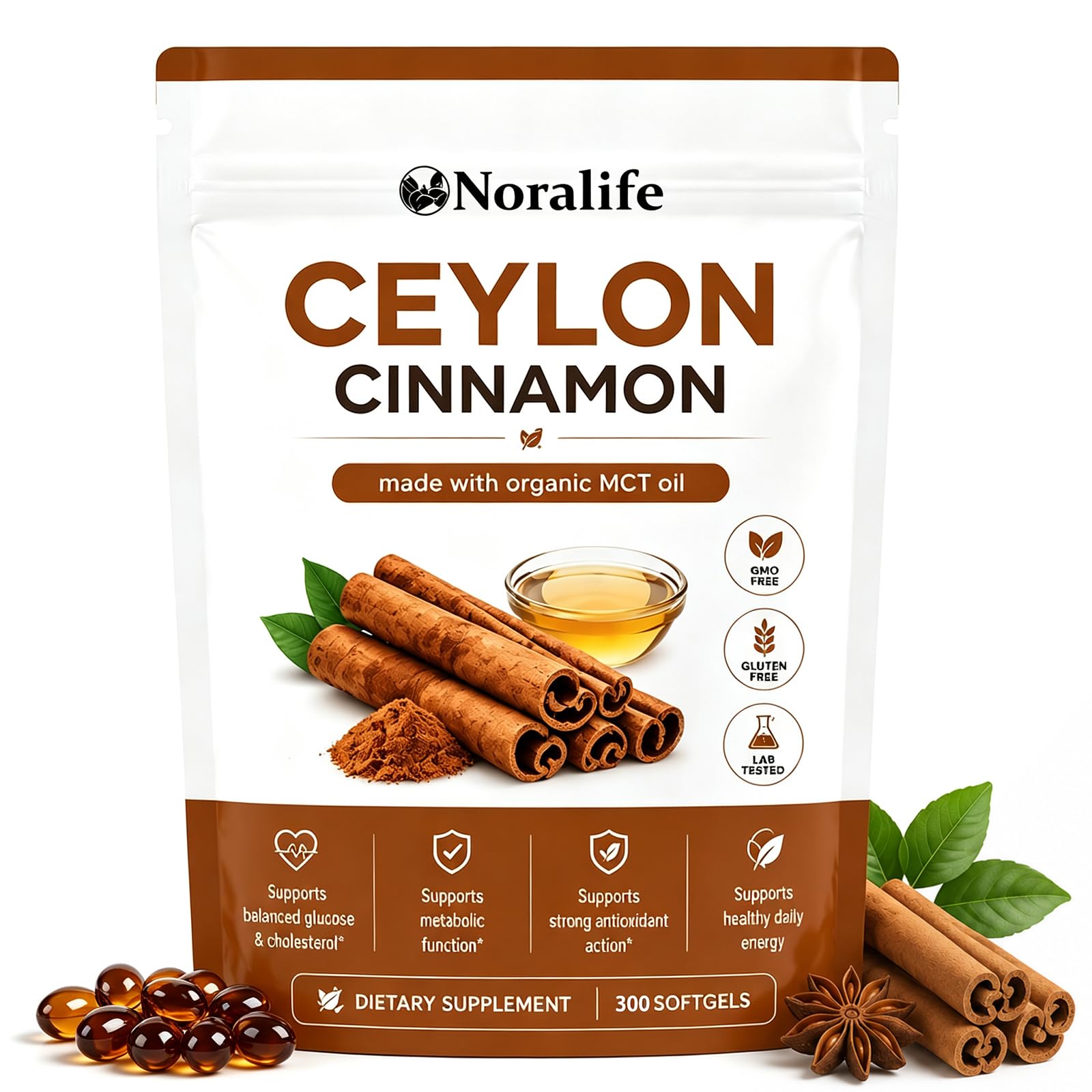 Noralife Ceylon Cinnamon softgels