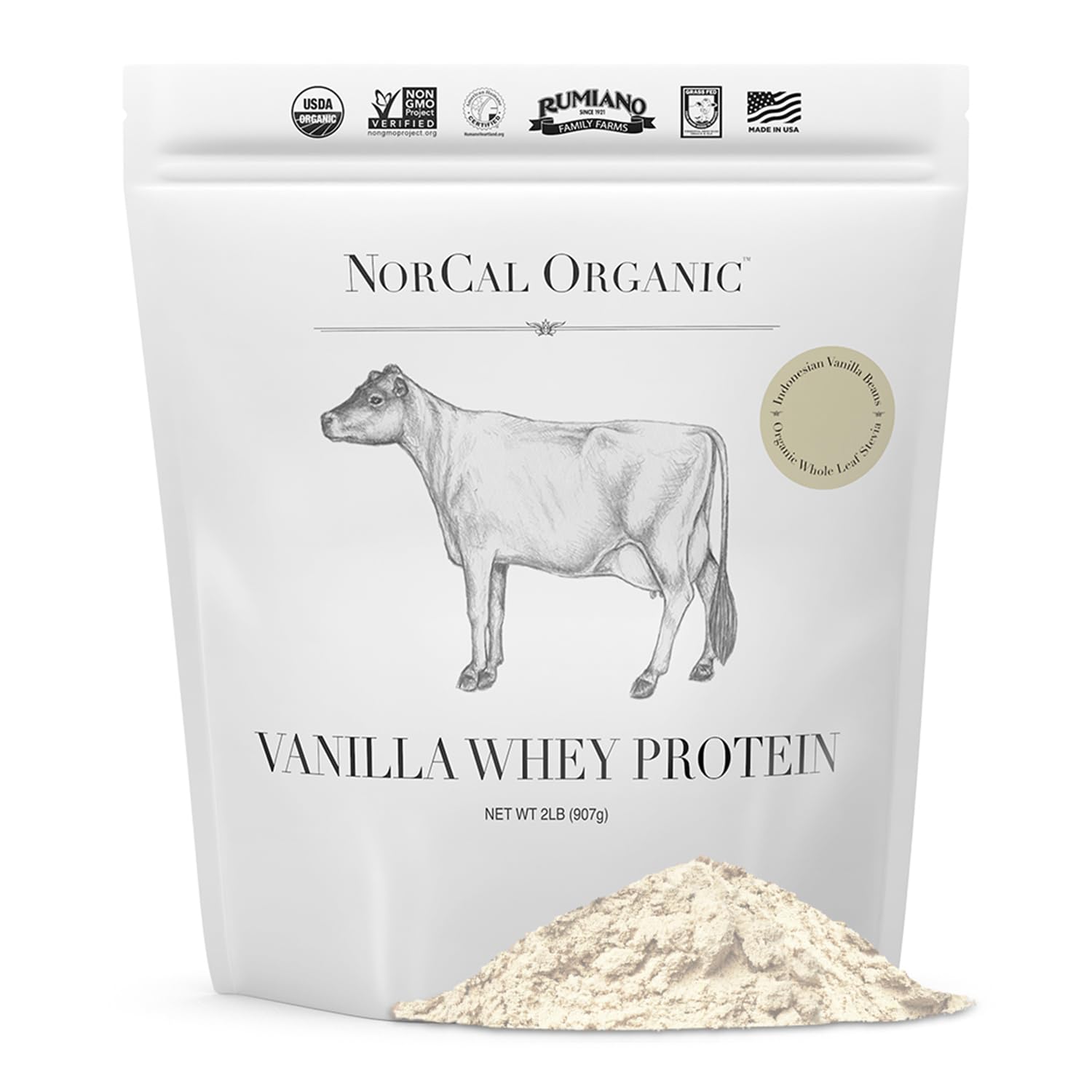 NorCal Organic whey protein powder