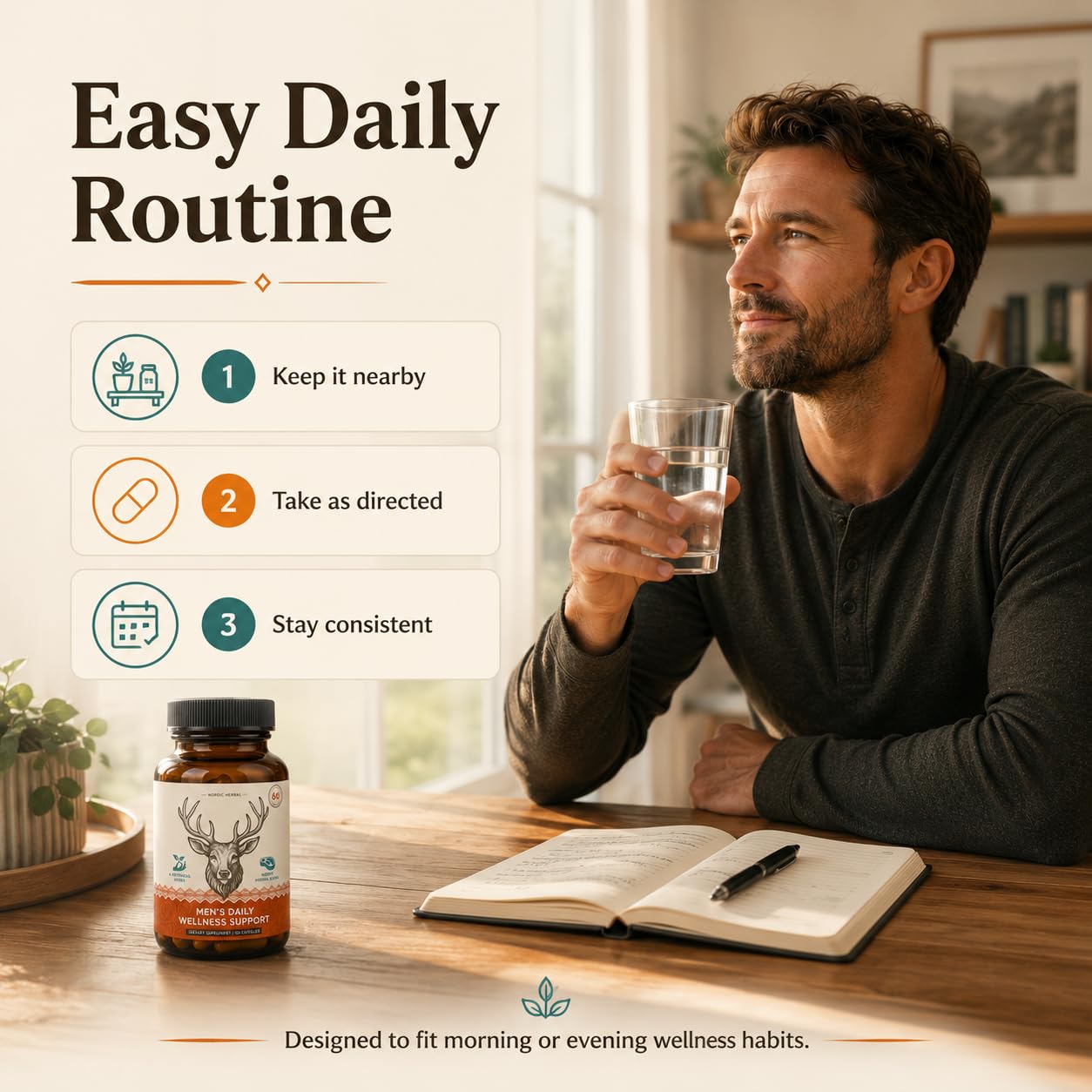 Nordic herbal blend for vitality