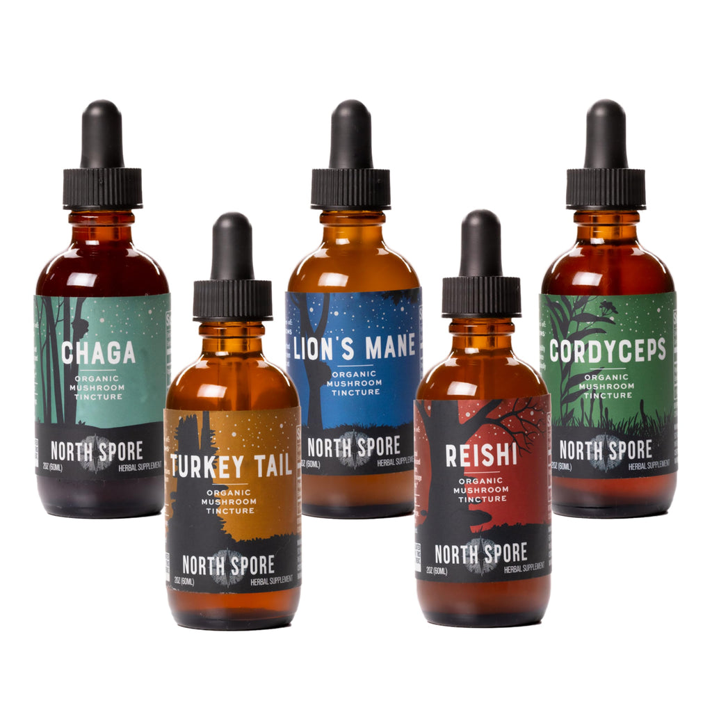 North Spore mushroom tinctures for focus
