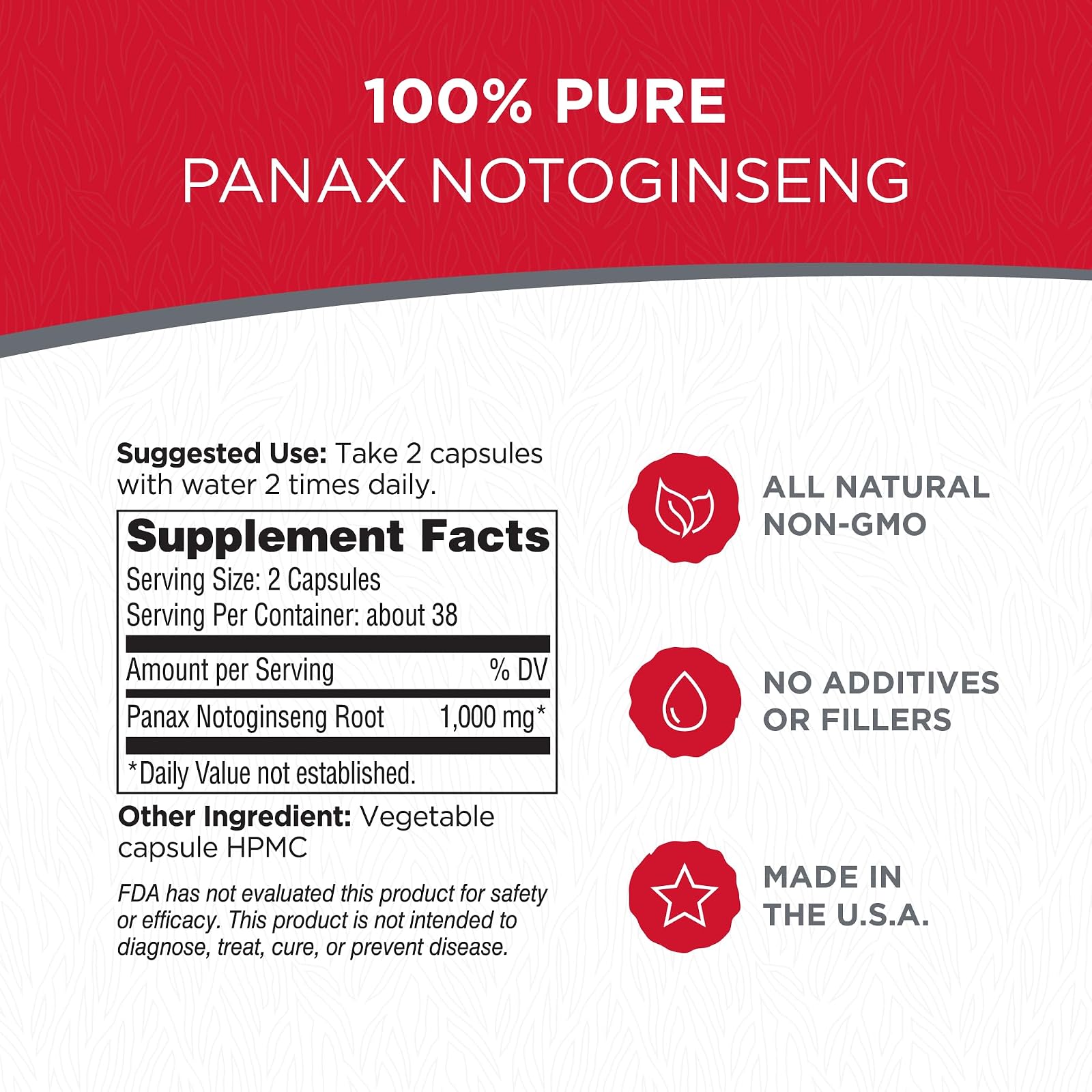 Notoginseng capsules for herbal wellness