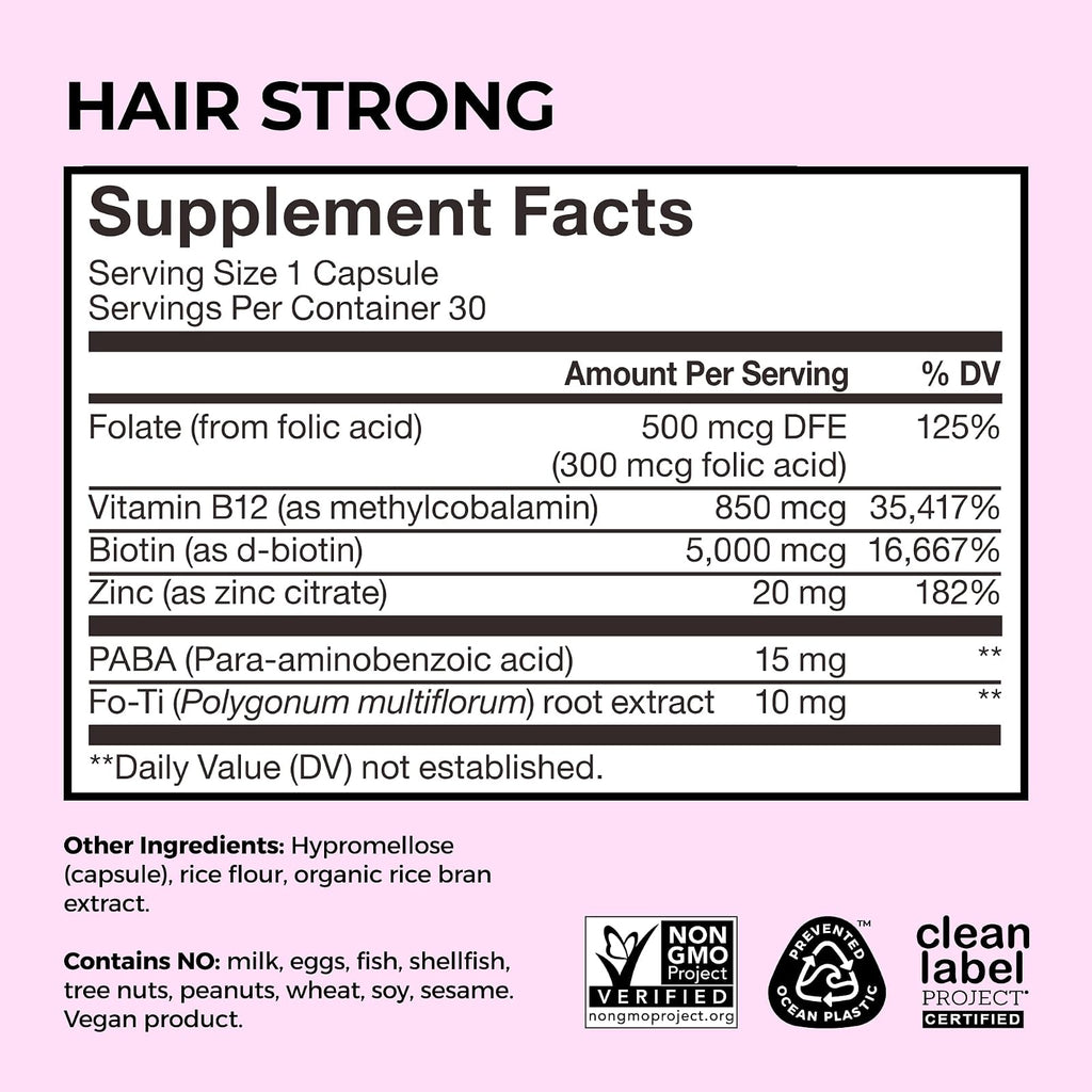 nourish hair from within biotin