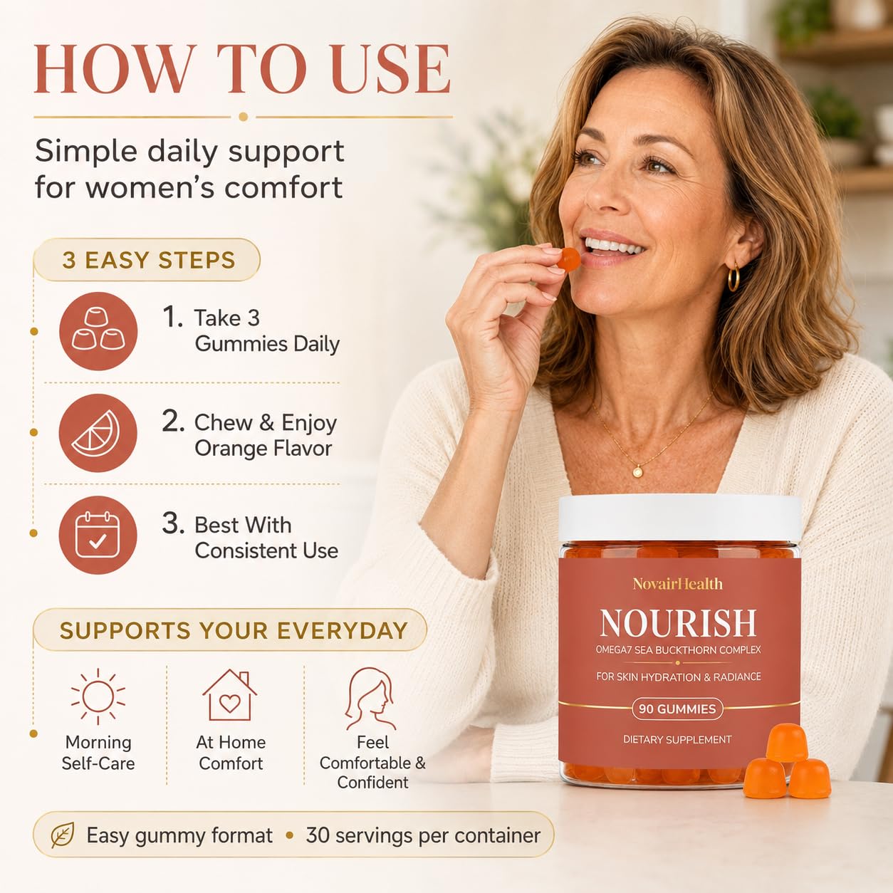Nourish multivitamins for balanced hormones