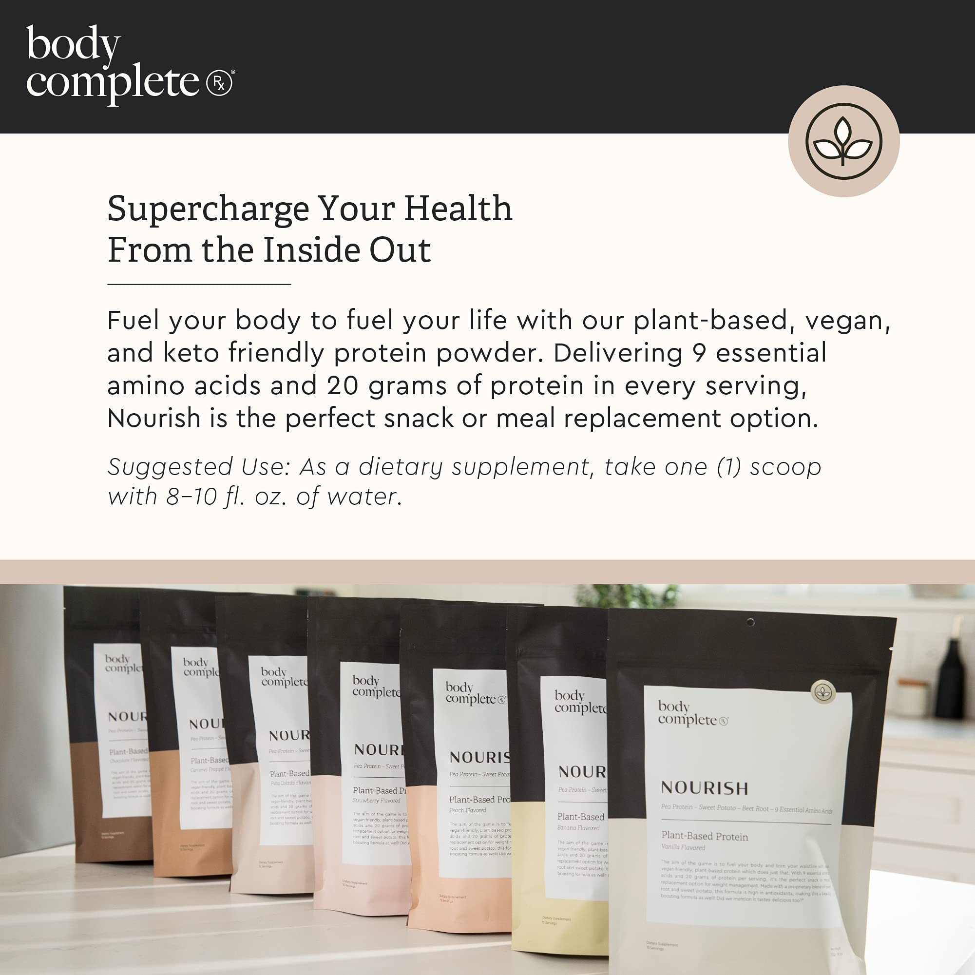 Nourish protein powder for on-the-go nutrition