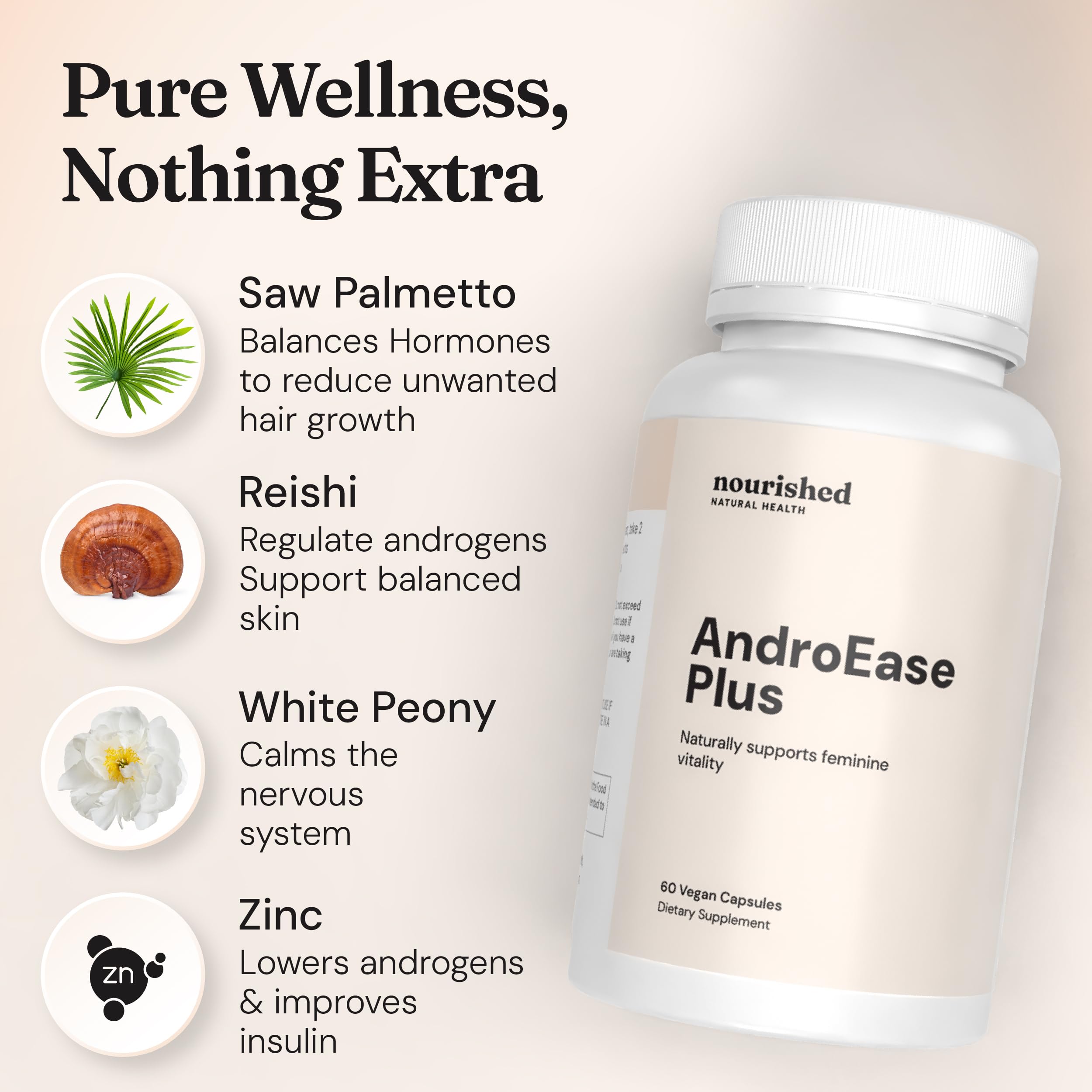 Nourished AndroEase Plus for hormonal support