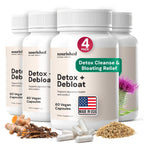 Nourished detox capsules for bloating relief
