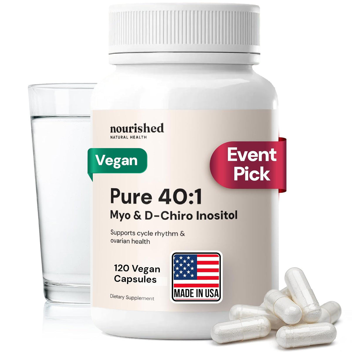 Nourished Myo D-Chiro Inositol capsules