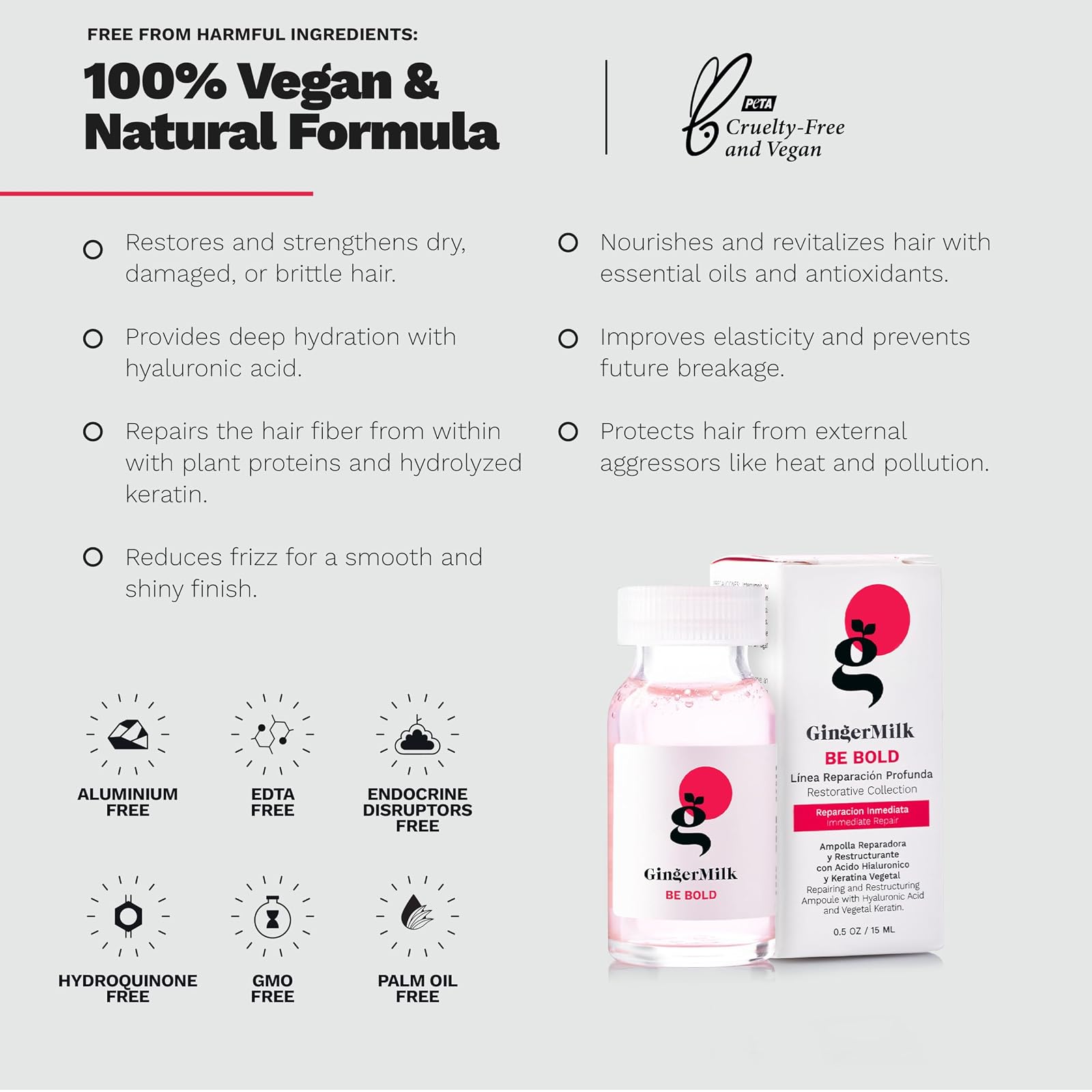 Nourishing ampoules for healthy hair