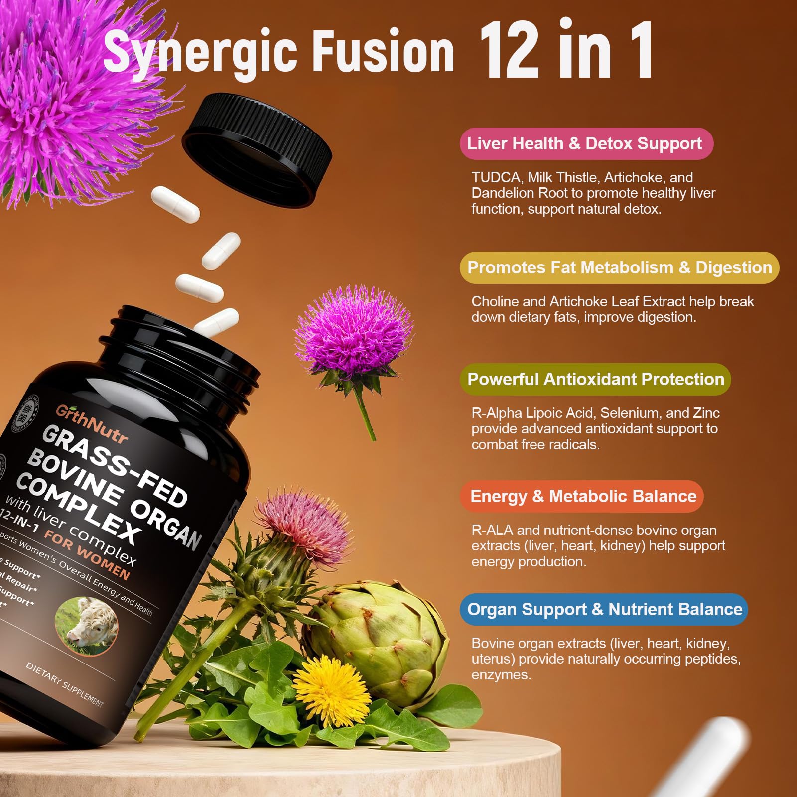nourishing beef liver capsules for skin