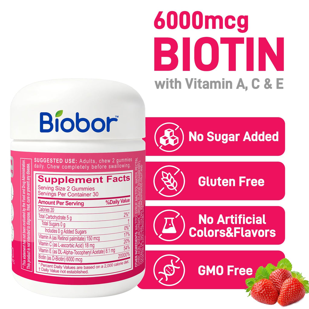 Nourishing biotin gummies for skin