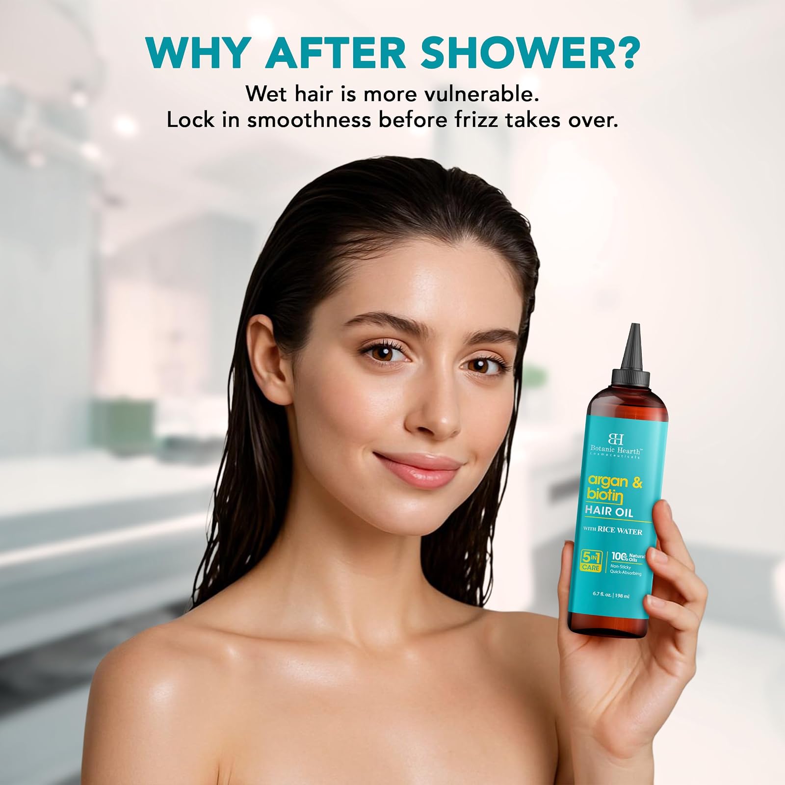 Nourishing biotin oil for dry hair