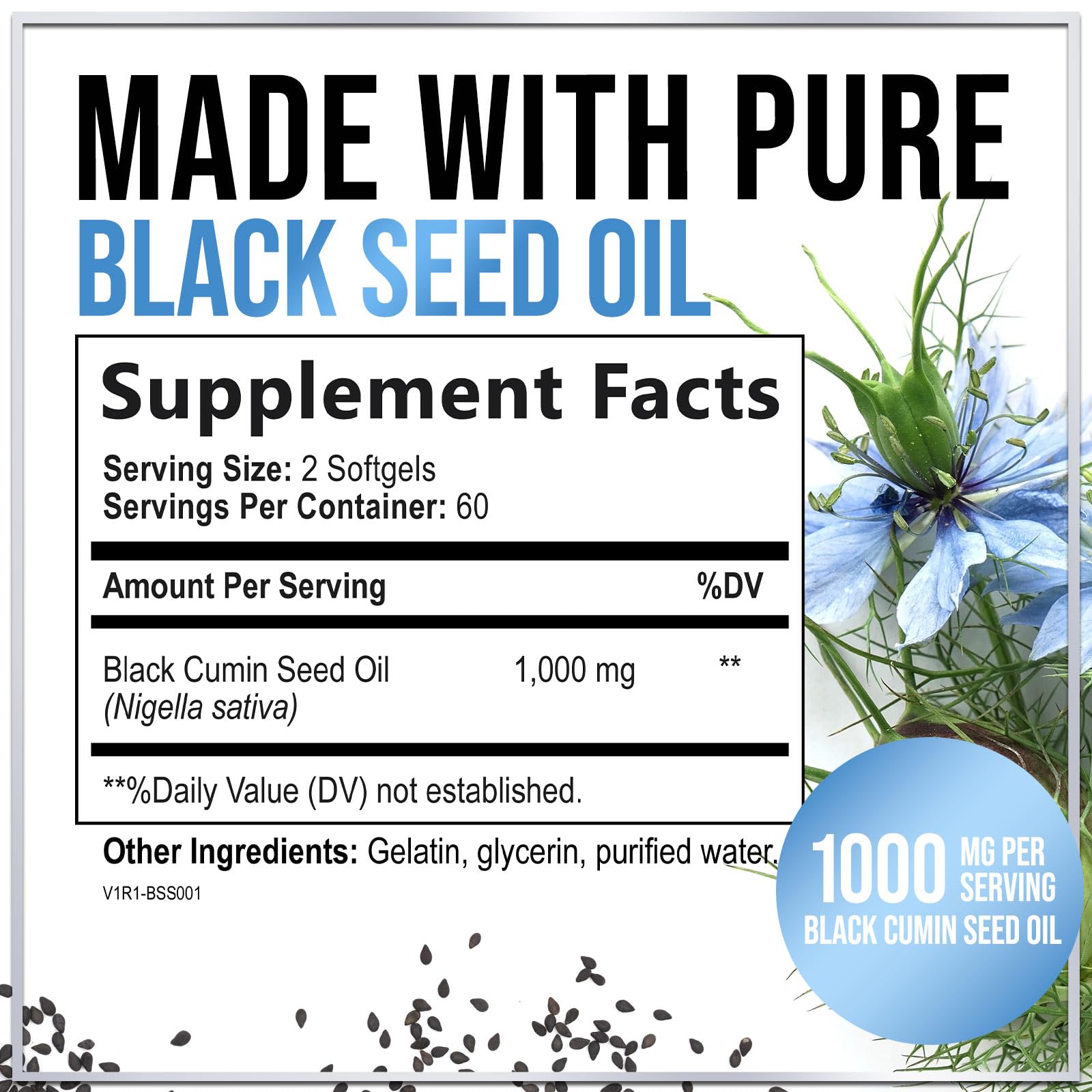 nourishing black cumin seed softgels