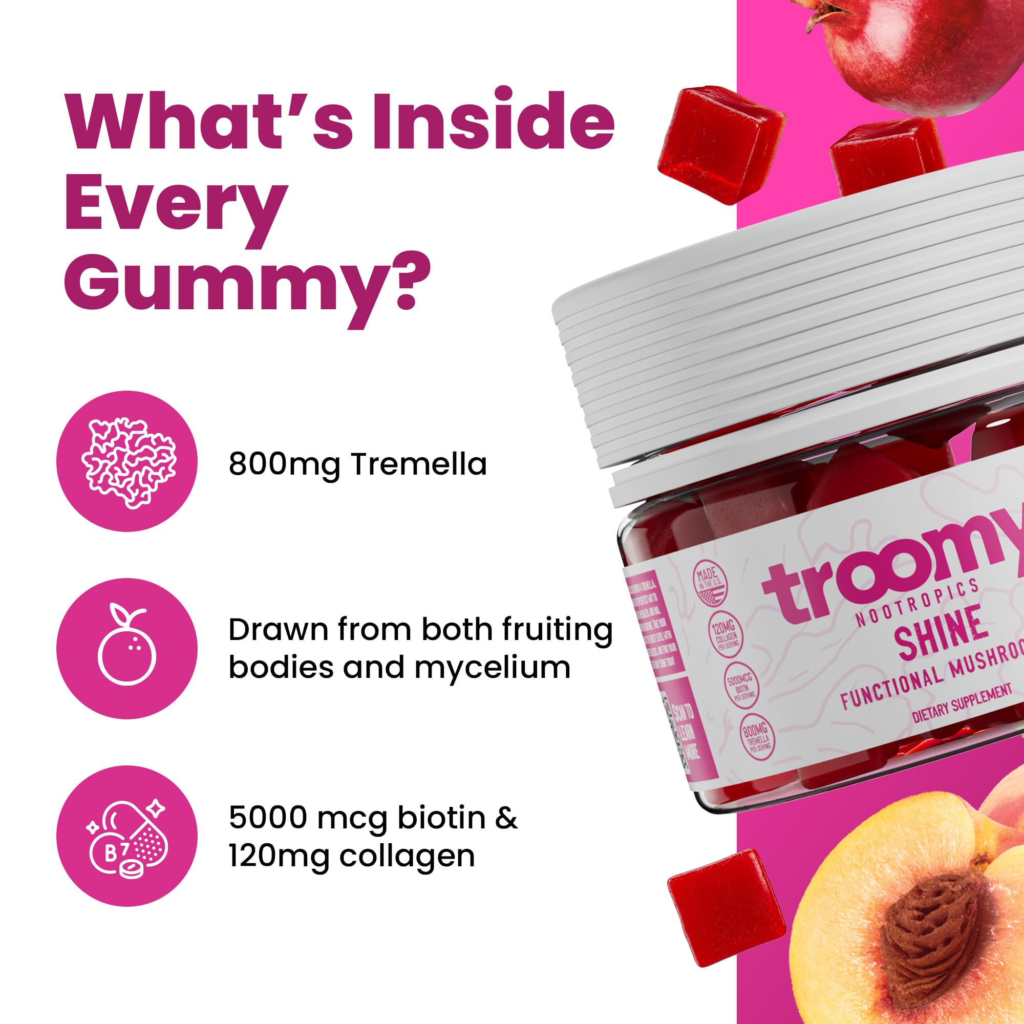 Nourishing gummies for healthy nails