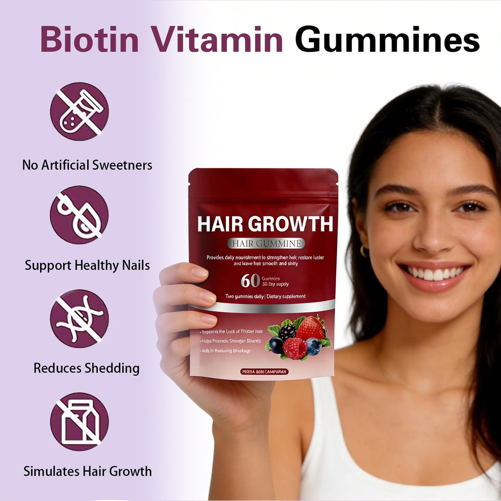 Nourishing gummies for stronger hair