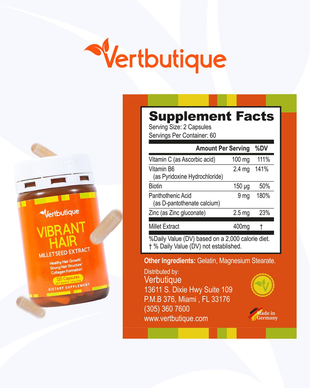 Nourishing hair growth supplement blend