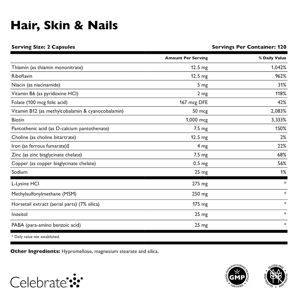 nourishing hair skin & nails capsules