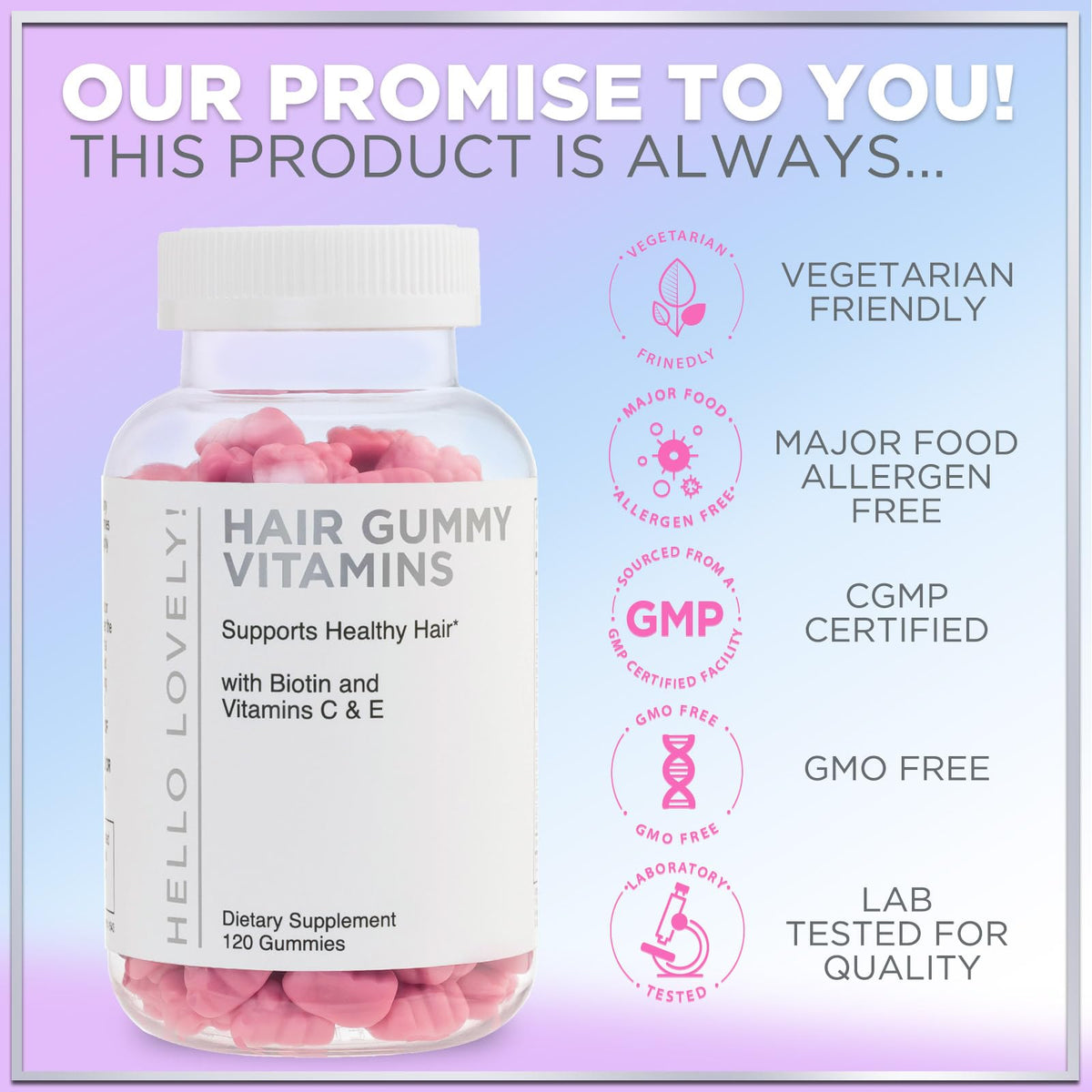 nourishing hair vitamins in gummies