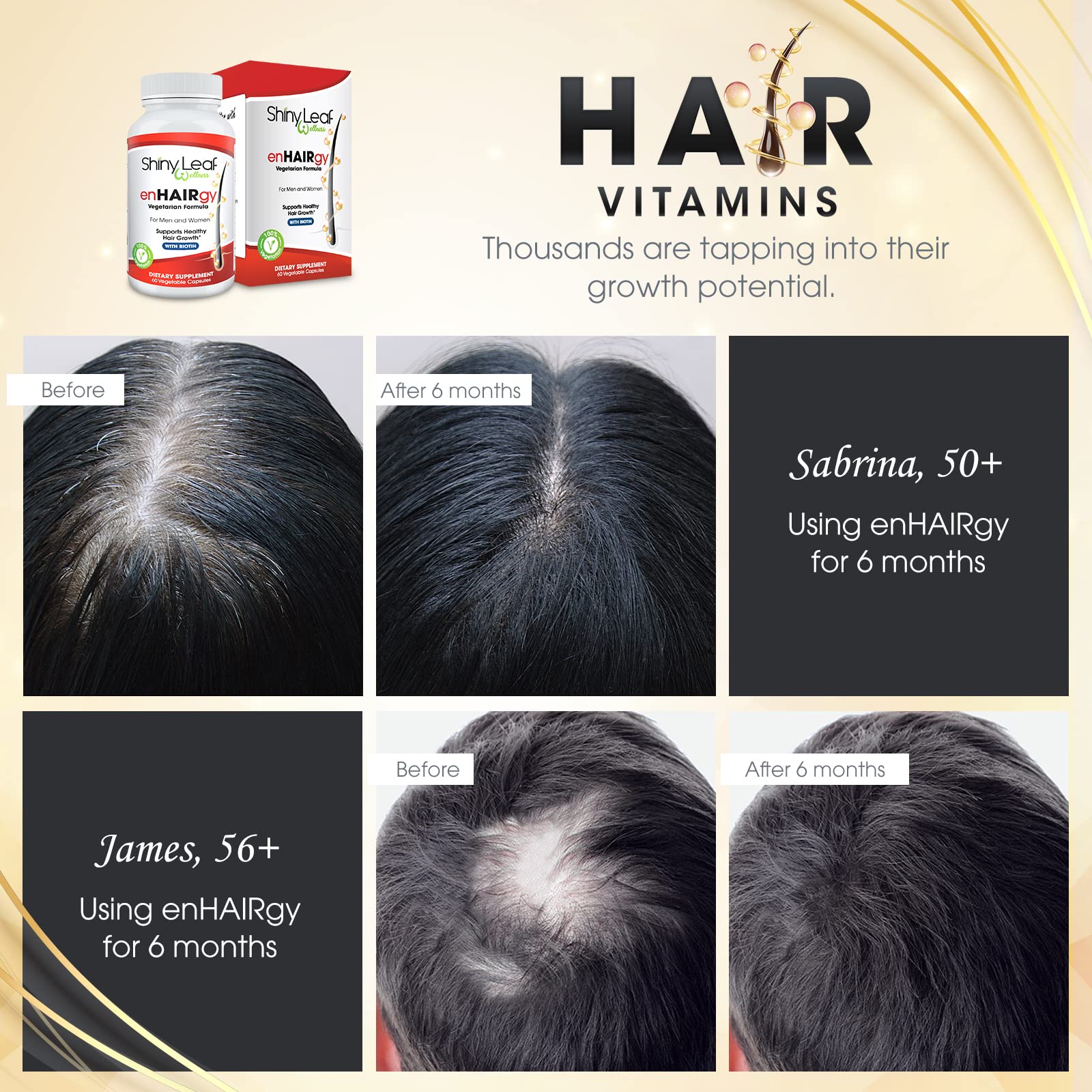 Nourishing hair vitamins with saw palmetto