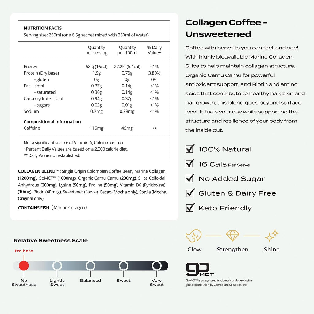 Nourishing marine collagen drink