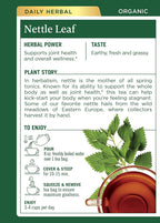 nourishing nettle leaf tea bags
