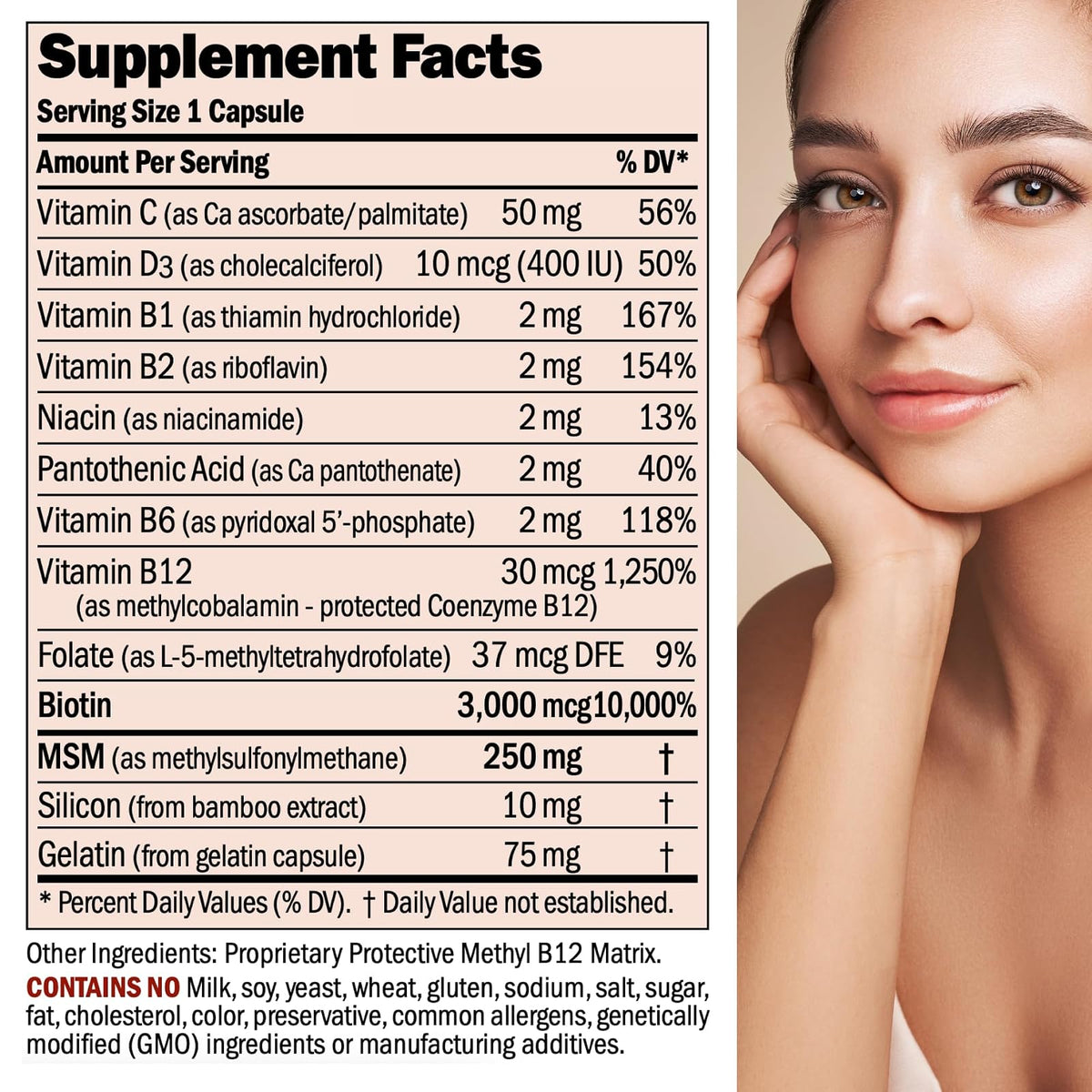 nourishing skin and nails supplement