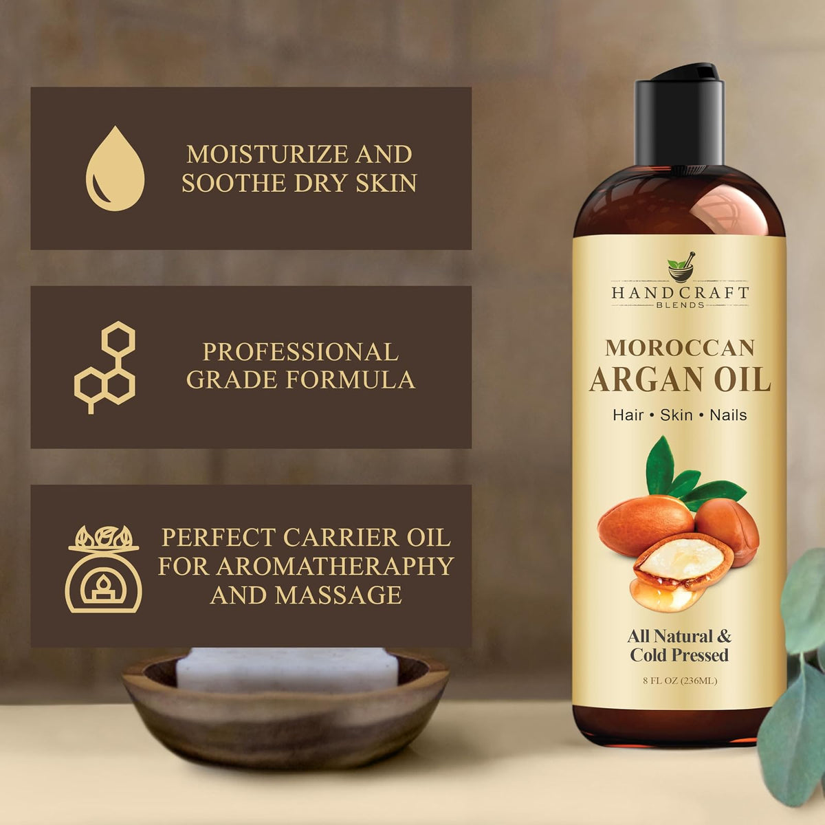 Nourishing skin support with argan oil