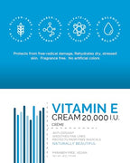 Nourishing vitamin E cream 4 oz