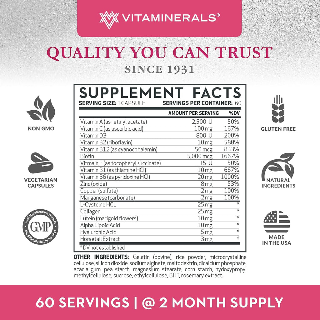 Nourishing vitamins for skin vitality