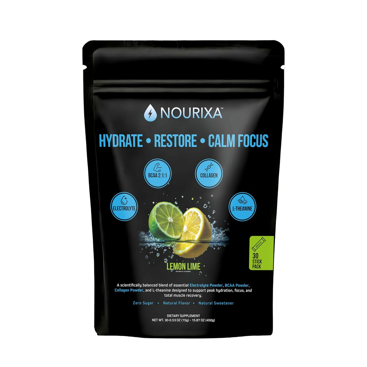 NOURIXA electrolyte powder stick packs