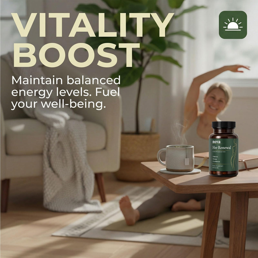 NOVA menopause capsules for night sweats relief