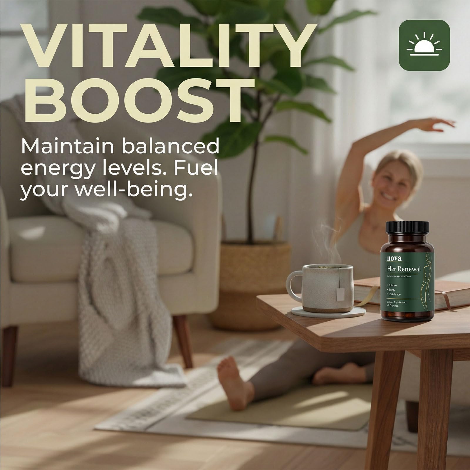 NOVA menopause capsules for night sweats relief