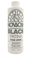Novacan black patina for zinc finishing