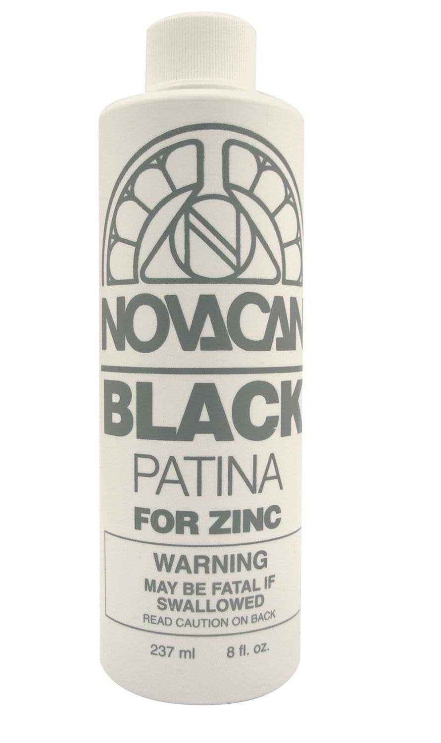 Novacan black patina for zinc finishing