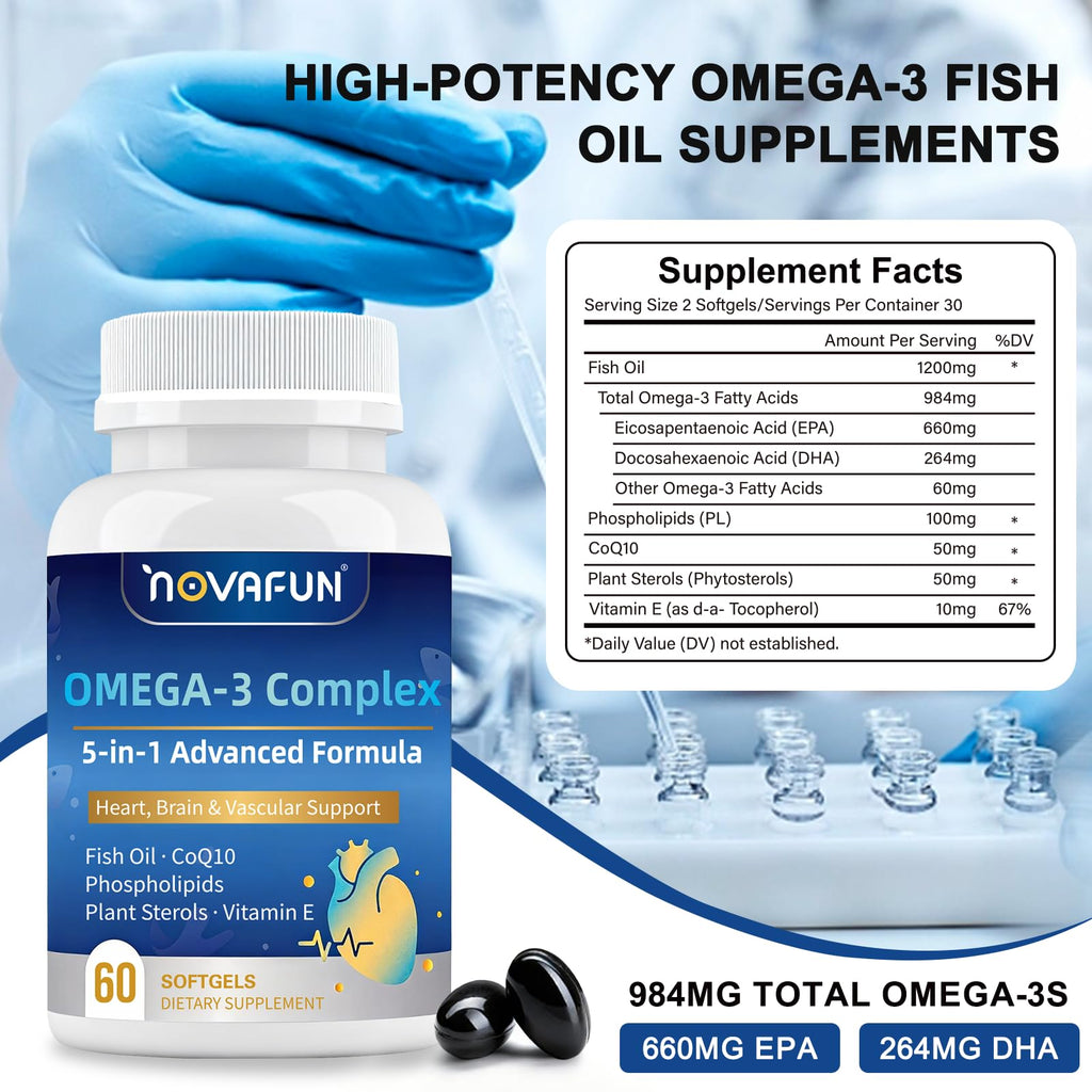 Novafun omega 3 softgels